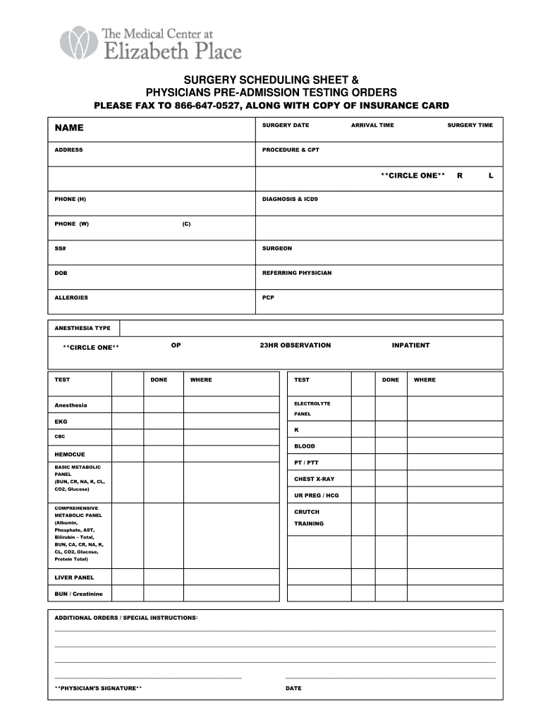 Surgery Schedule Template Excel Edit Share AirSlate SignNow Surgery Schedule Template Excel Edit Share AirSlate SignNow